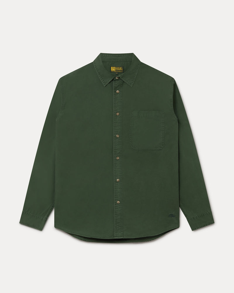 Fera Avon Shirt – Washed Green | Washed Cotton