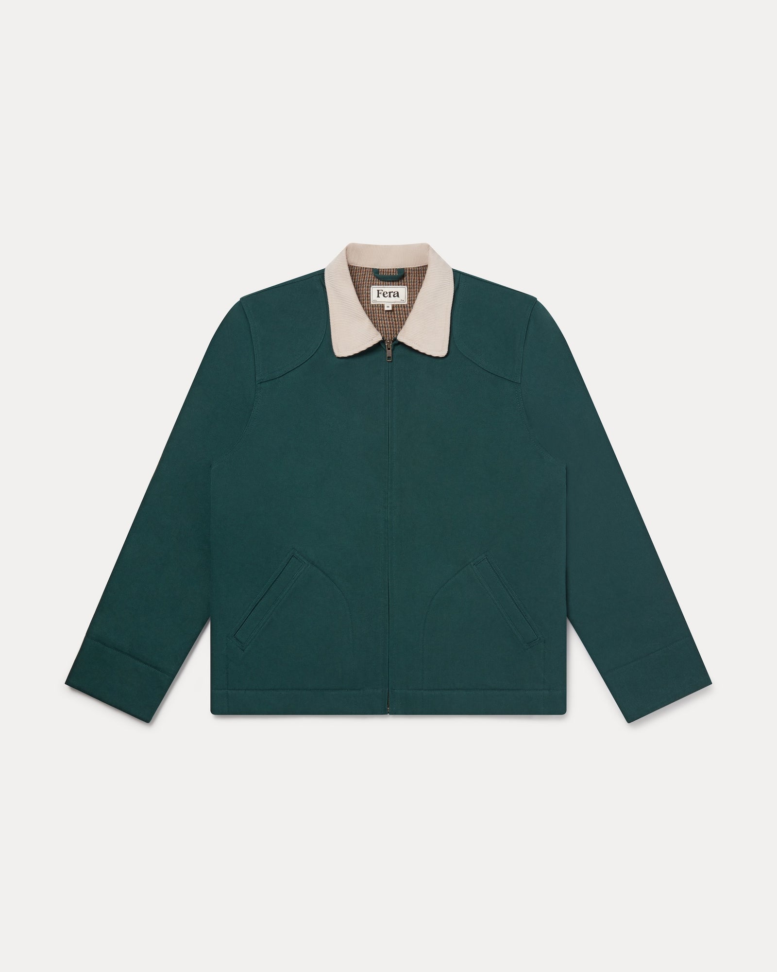 Fera Shire Jacket – Fir Green | Blanket Lined Canvas