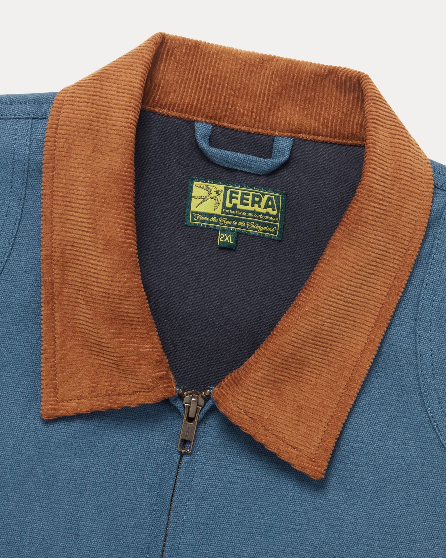Fera Shire Jacket – Blue | Canvas Lined