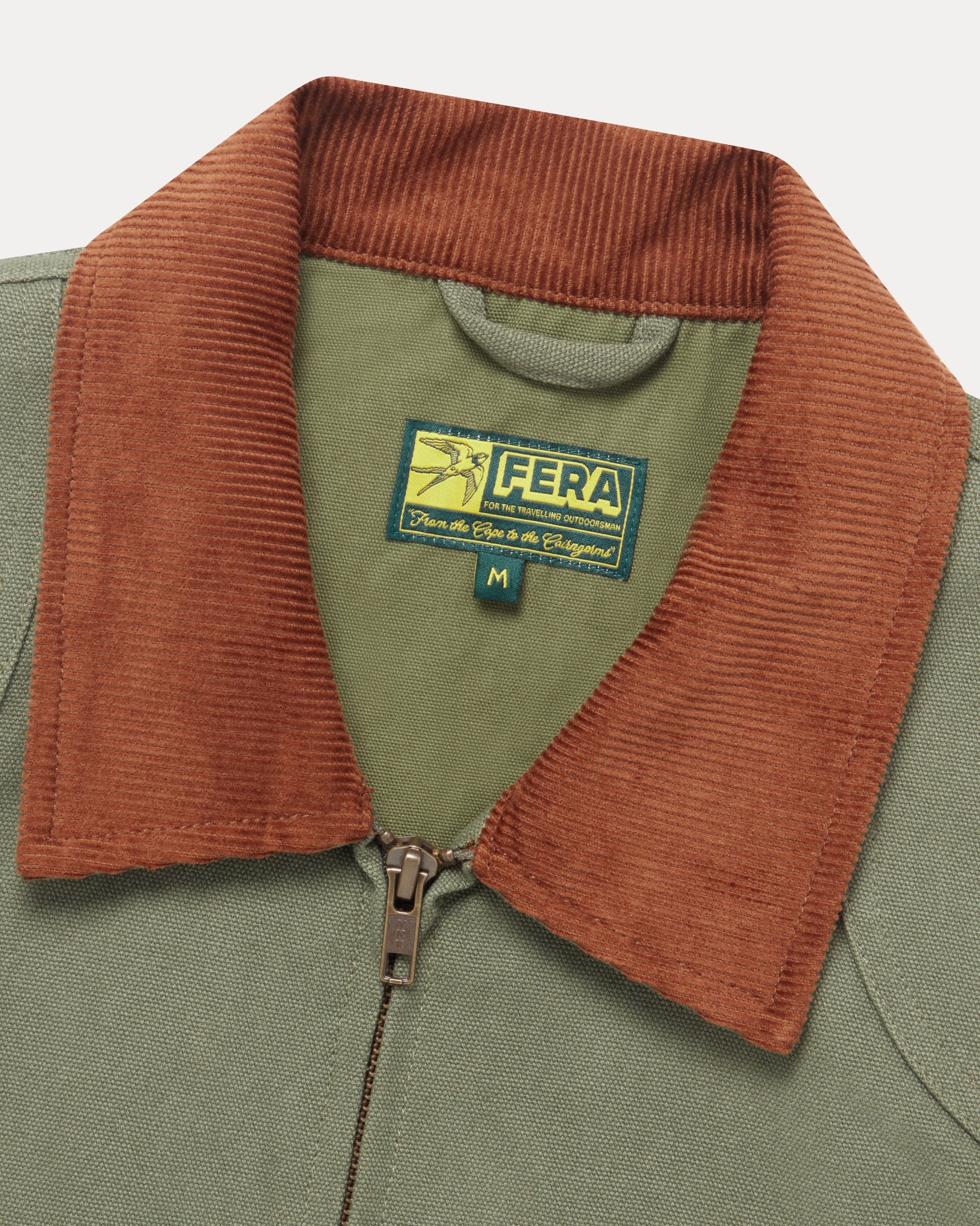 Fera Shire Jacket – Green | Canvas Lined